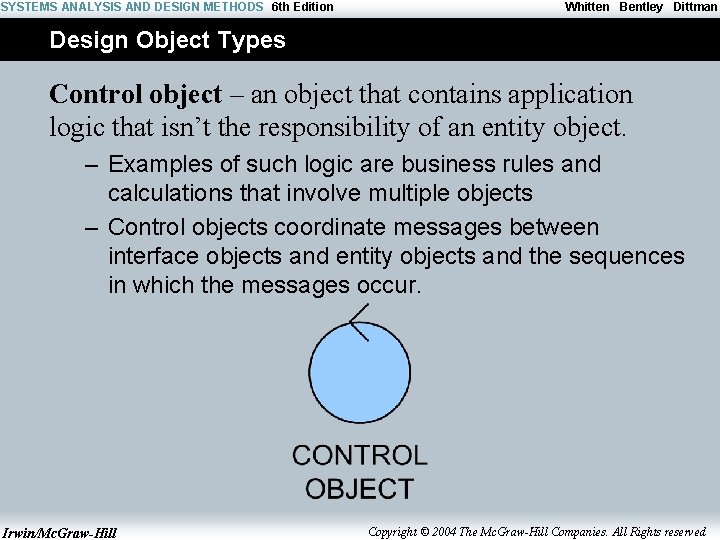SYSTEMS ANALYSIS AND DESIGN METHODS 6 th Edition
