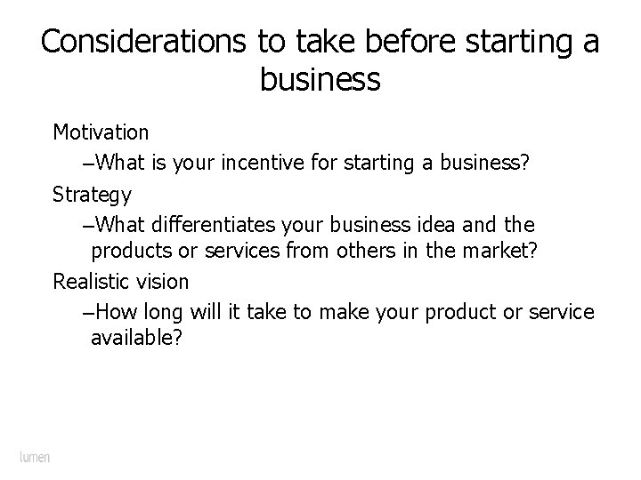 Entrepreneurship Introduction to Business Small Business Small businesses