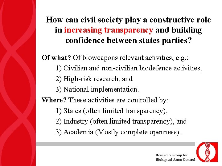 How can civil society play a constructive role