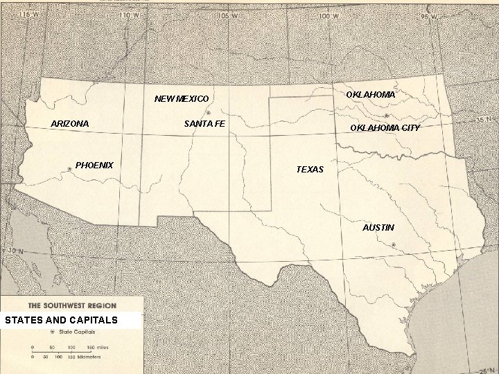 Name Use the map of the Southwest Region