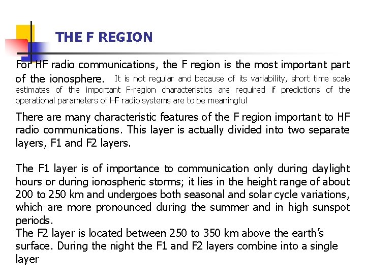 Electromagnetic Wave Theory II Lecture 8 Ground Wave