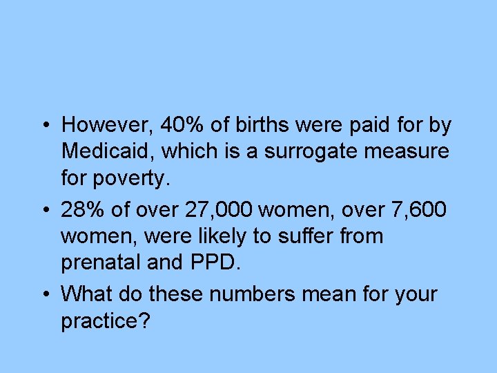 Post Partum Depression Vani Ray MD Clinical Assistant