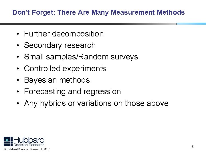 Overview of The AIE Method Hubbard Decision Research