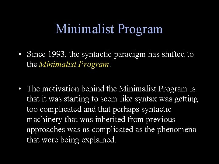 CAS LX 522 Syntax I Week 13 Loose