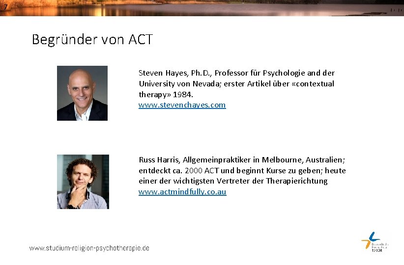 ACT Acceptance and Commitment Therapie eine Einfhrung Prof