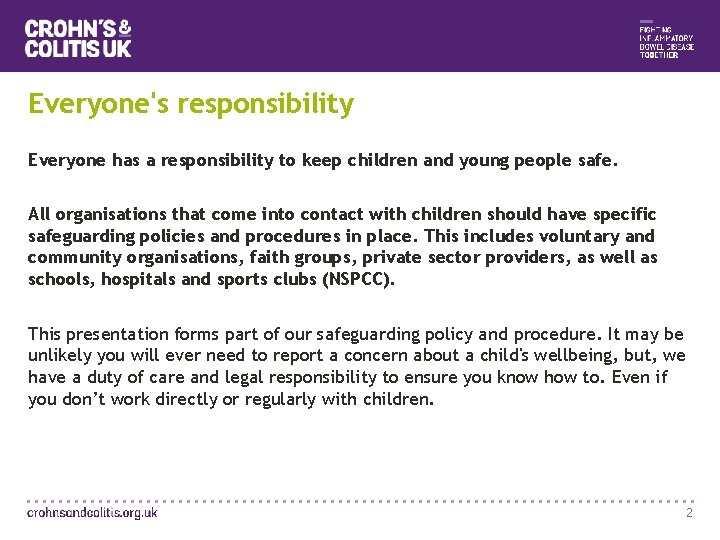 Safeguarding Children and Young People 1 Everyones responsibility