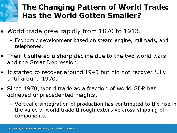 Chapter 2 World Trade An Overview Preview Largest