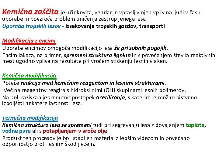 MODIFIKACIJA LESA http www digitalnaknjiznica bf uni lj