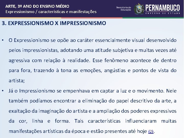 ARTE Ensino Mdio 3 ANO EXPRESSIONISMO CARACTERSTICAS E
