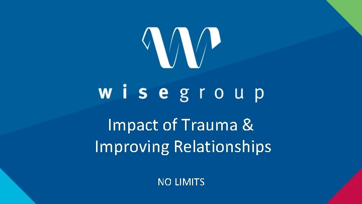 Impact of Trauma Improving Relationships NO LIMITS Aims