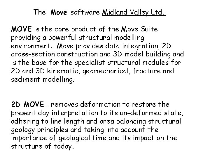 Principles of balanced cross sections The true section