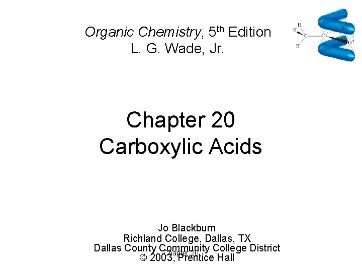 Organic Chemistry 5 th Edition L G Wade