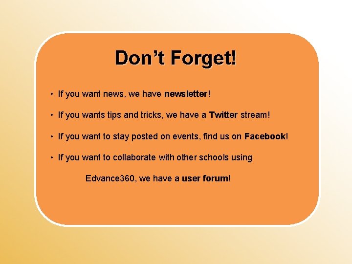 Edvance 360 LMSSN Release 5 2 Edvance 360