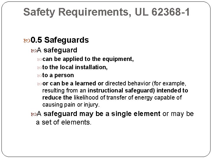 Information and Communication Technology Equipment Part 1 Safety
