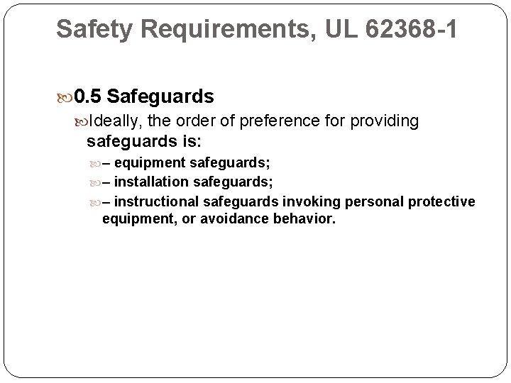 Information and Communication Technology Equipment Part 1 Safety