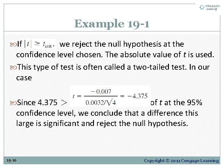 Introduction to Analytical Chemistry CHAPTER 19 STATISTICAL AIDS