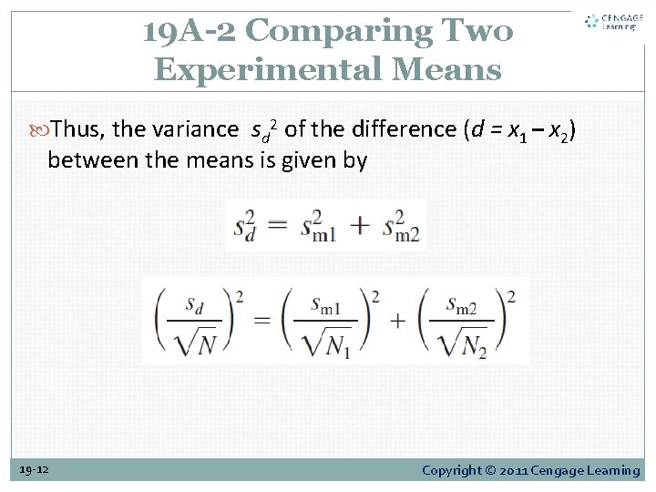 Introduction to Analytical Chemistry CHAPTER 19 STATISTICAL AIDS