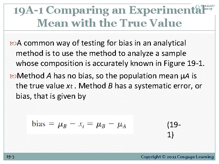 Introduction to Analytical Chemistry CHAPTER 19 STATISTICAL AIDS