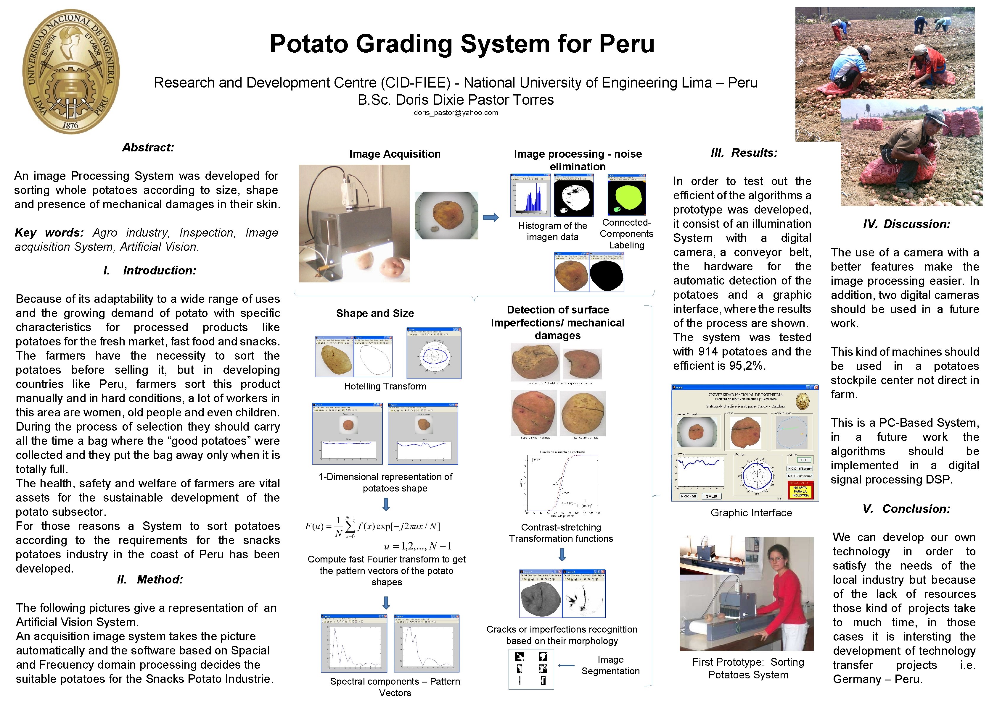 Potato Grading System for Peru Research and Development