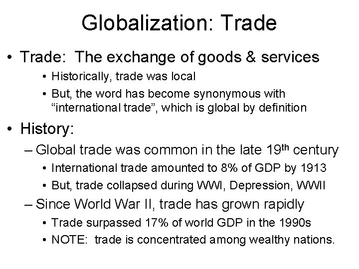 Economic Globalization Sociology 2 Class 5 Copyright 2010