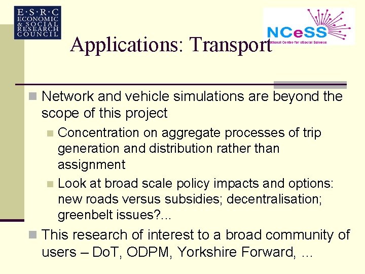 MOSES Modelling and Simulation for eSocial Science Mark