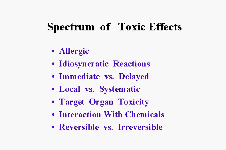 ALL SUBSTANCES ARE POISONS THERE IS NONE WHICH