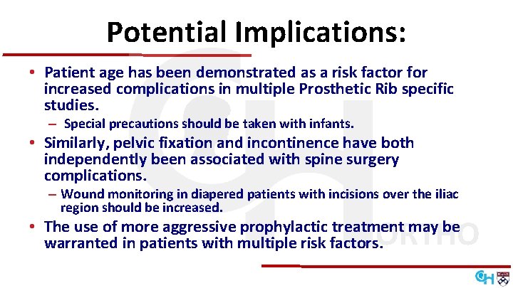 Prosthetic Rib Wound Complication Risk Stratification Richard Campbell