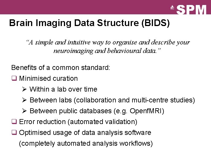 Statistical Parametric Mapping for f MRI VBM Guillaume