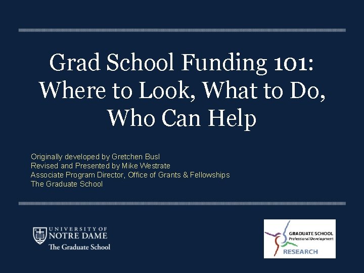 Grad School Funding 101 Where to Look What