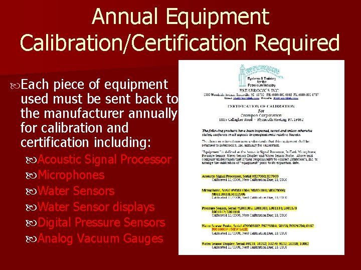 Leak Detection Equipment Tank Tightness Testing Ed Kubinsky
