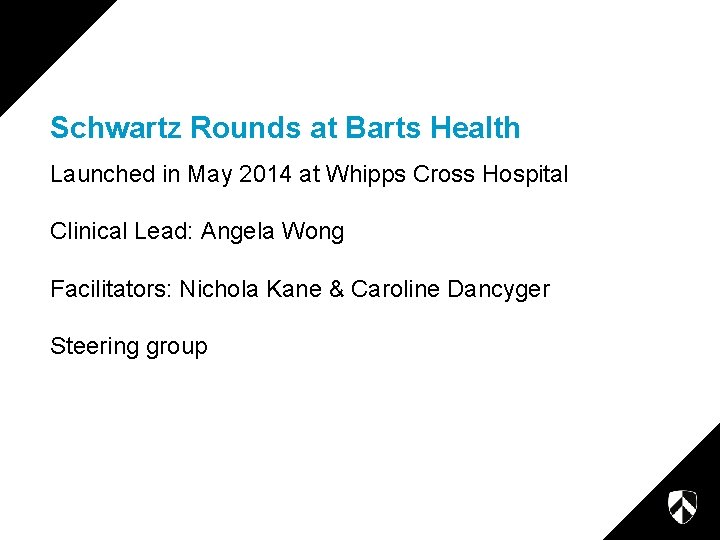 Schwartz Rounds Caroline Dancyger Clinical Psychologist Schwartz Round