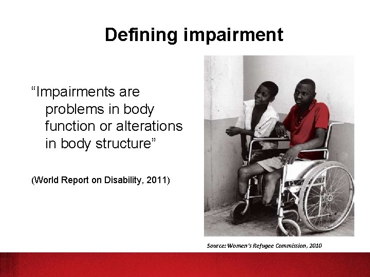 Disability Inclusion in Programs for Refugees and Displaced