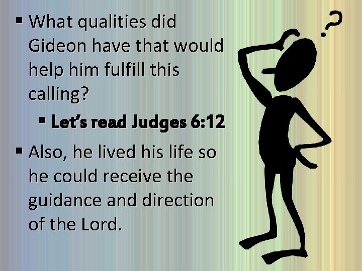 Lesson 24 Gideon Primary 6 Old Testament 1996