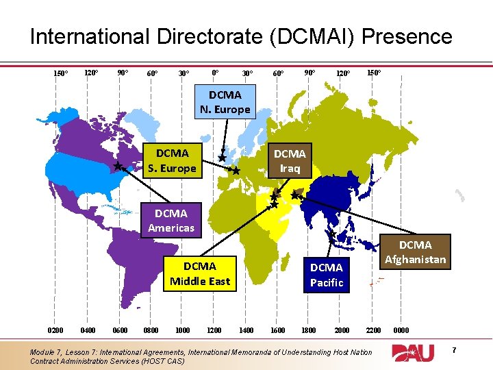LESSON 7 International Requests for Contract Administration Services