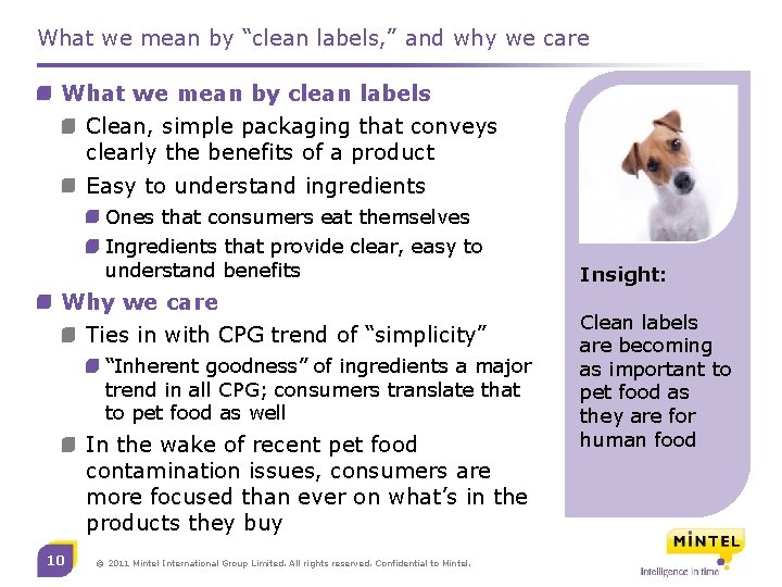 Pet food trends The rise of clean labels