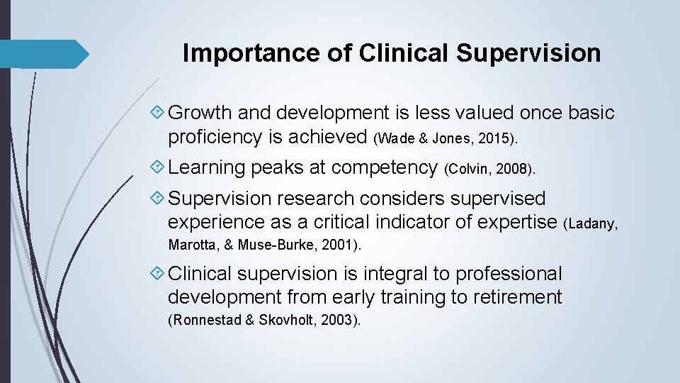 Clinical Supervision Best Practices to Promote Clinical Competence