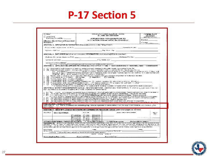 Railroad Commission of Texas Surface Commingling P17 Applications
