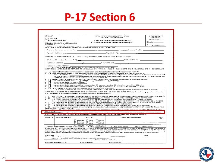 Railroad Commission of Texas Surface Commingling P17 Applications