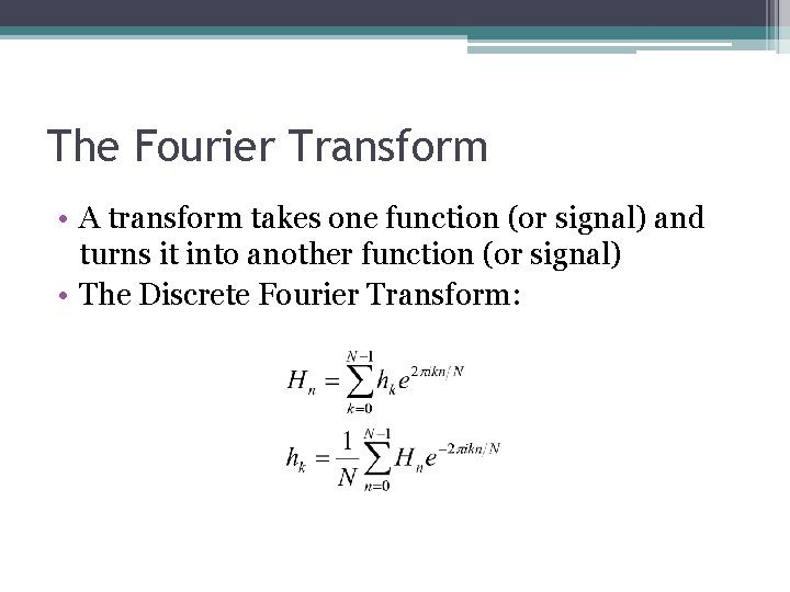 Lecture 12 Introduction to Discrete Fourier Transform Sections