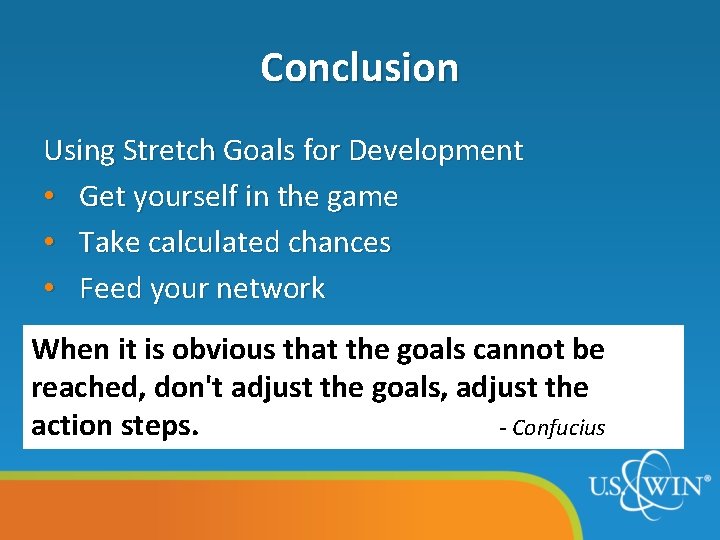 Using Stretch Goals for Development Katy Burnau Senior