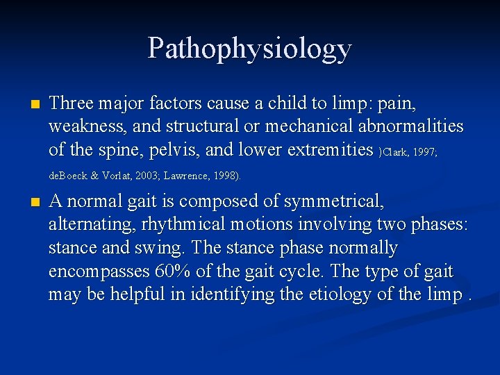 Approach to limping child Done by Group A