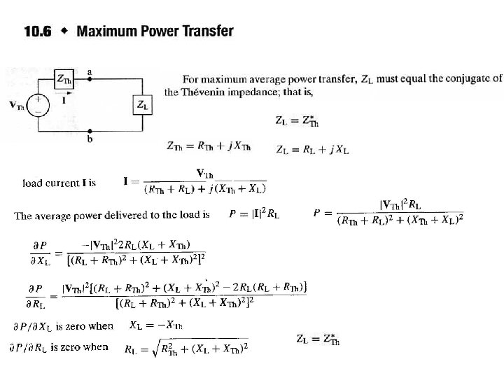 Chapter 10 Sinusoidal Steady State Power Calculations In