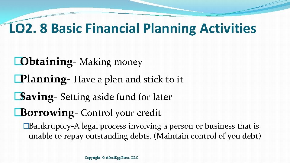 Module 1 Introduction to Personal Finance A penny