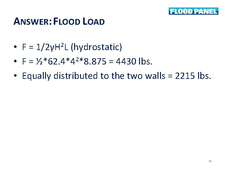 FLOOD PANEL FLOODPROOFING TRAINING PROGRAM PART 2 SYSTEM
