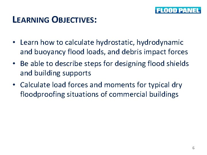 FLOOD PANEL FLOODPROOFING TRAINING PROGRAM PART 2 SYSTEM