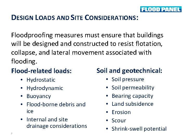 FLOOD PANEL FLOODPROOFING TRAINING PROGRAM PART 2 SYSTEM