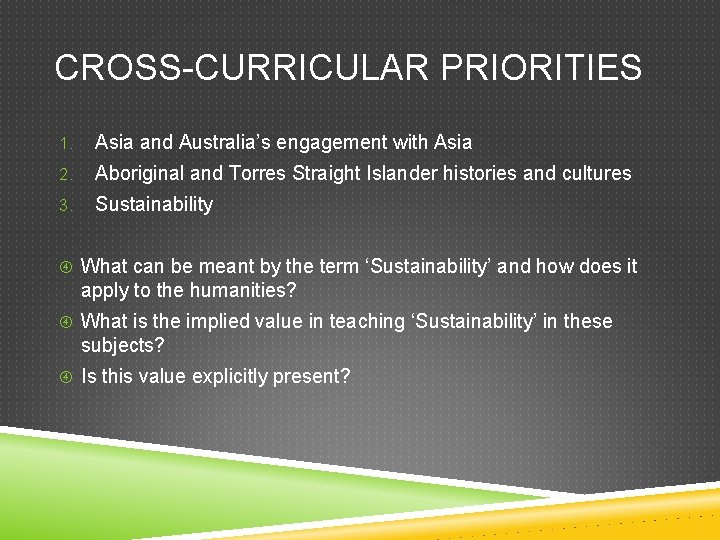 SUSTAINABILITY IN THE HUMANITIES Crossdisciplinary ideas and practices