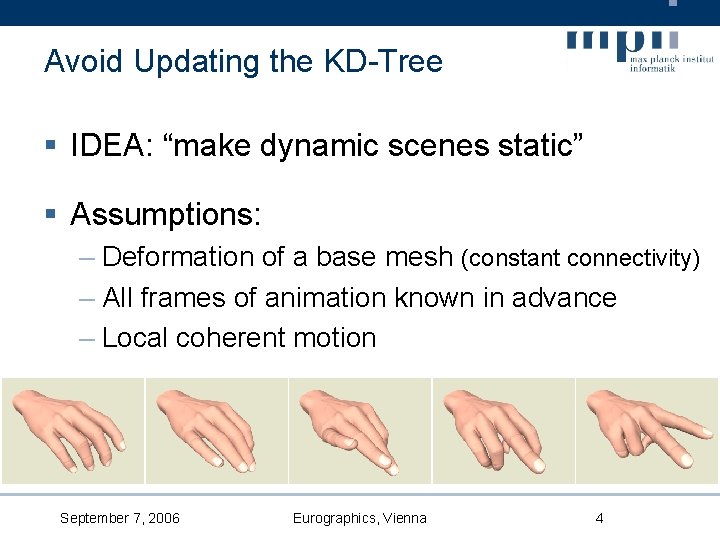 Ray Tracing Animated Scenes using Motion Decomposition Johannes