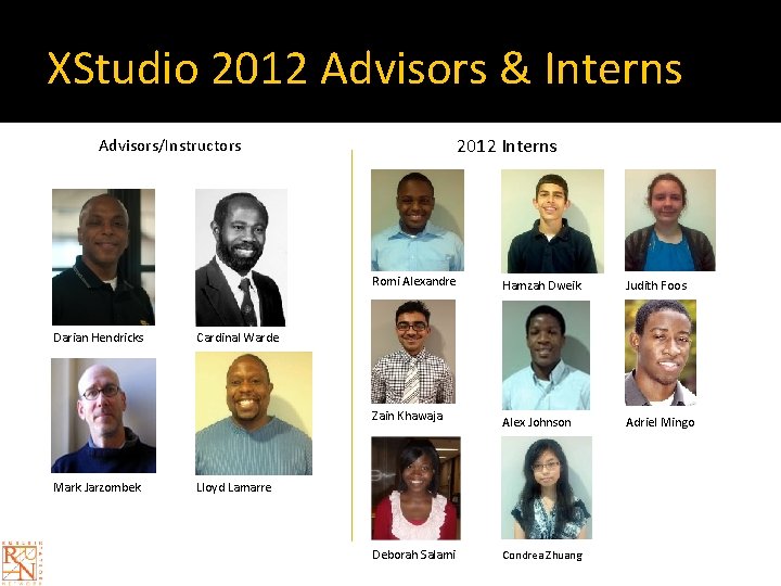 Robert R Taylor Network XStudio 2012 Final Presentation