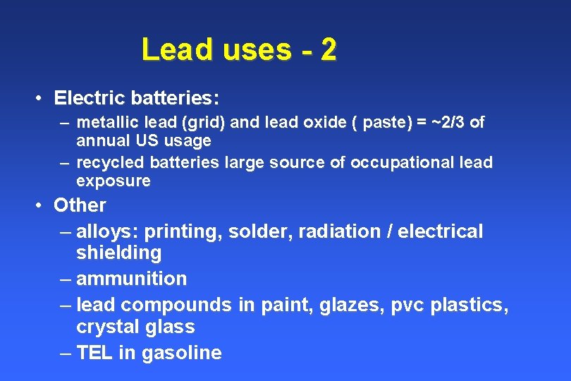 Lead Poisoning Clinical Effects A pediatric emergency medicine